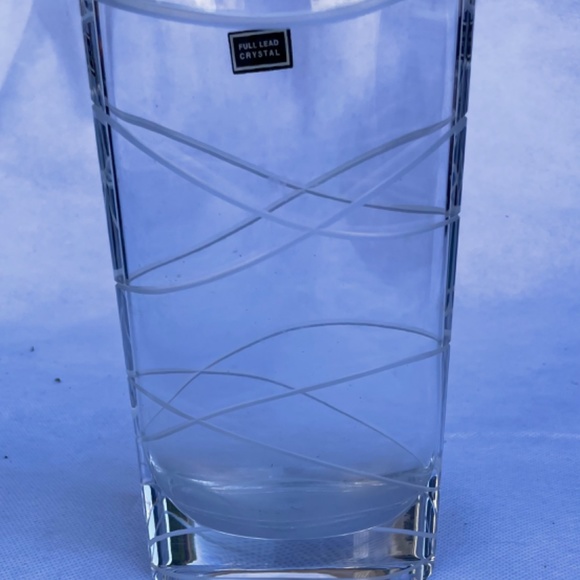 Nambe | Accents | New Nambe Crystal Motus Pocket Vase Modern Etched 8 ...